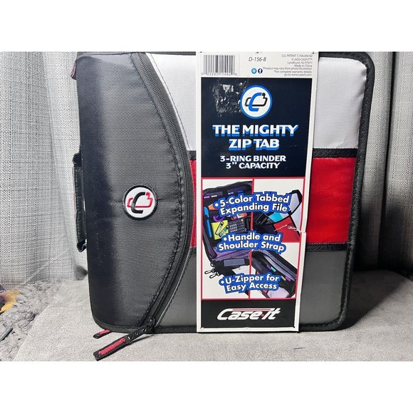 Case•it | Office | Case It 5 Subject The Mighty Zip Tab Zipper Binder ...